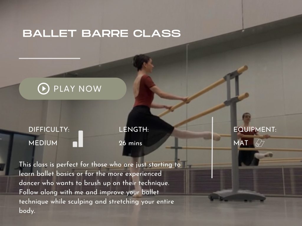 Ballet Barre Class – Bodhicore