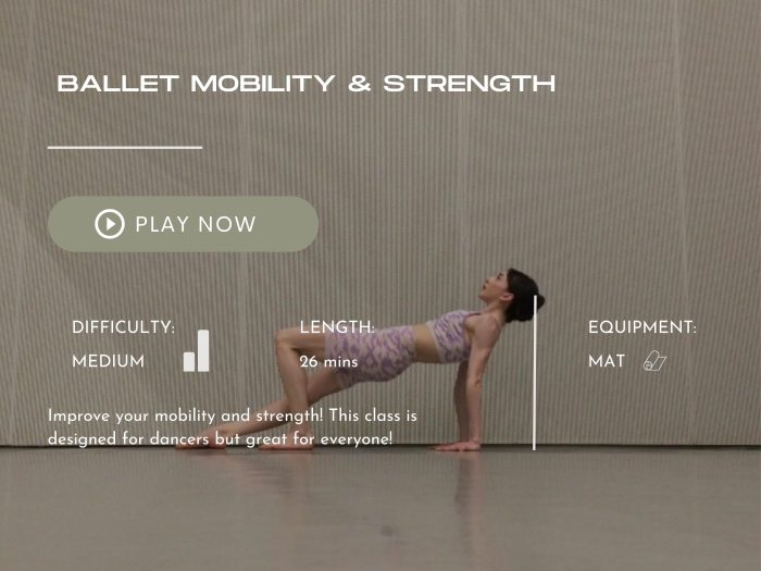 Ballet Mobility & Strength – Bodhicore