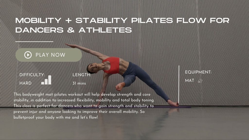 Mobility + Stability Pilates Flow for Dancers & Athletes – Bodhicore