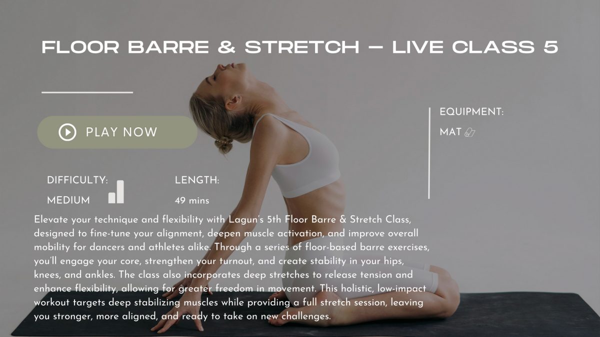 Floor Barre & Stretch Class – Bodhicore