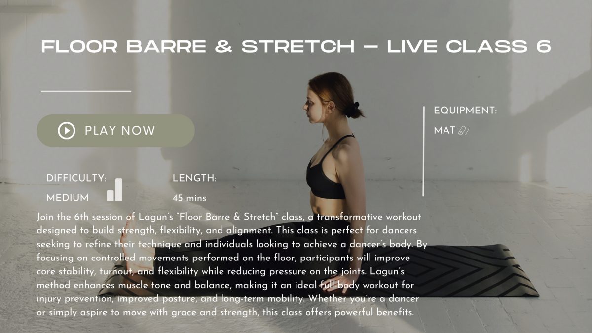 Floor Barre & Stretch Class – Bodhicore