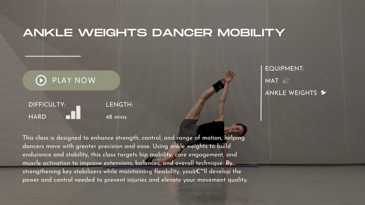 Ankle Weights Dancer Mobility – Bodhicore
